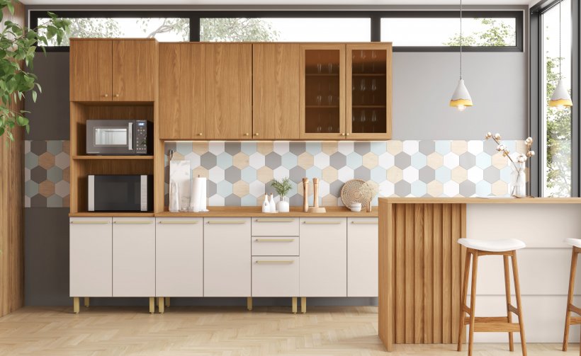 Cozinhas moduladas - Linha Requinte - Bancada Gourmet Requinte